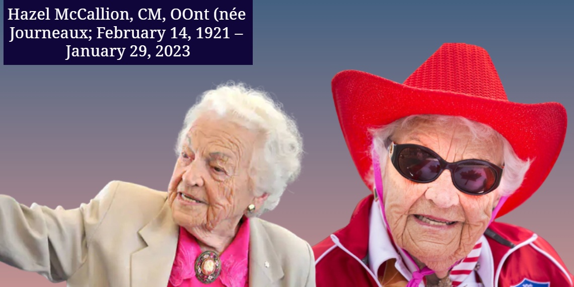 Dead At 101 Is Hazel McCallion, Nicknamed "Hurricane"